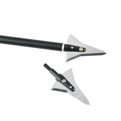 125gr Archery Arrow Screw-in Broadheads Hunting Arrowheads Blade Target ...