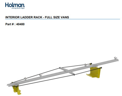 Holman 40480 Van Interior Ladder Rack | eBay