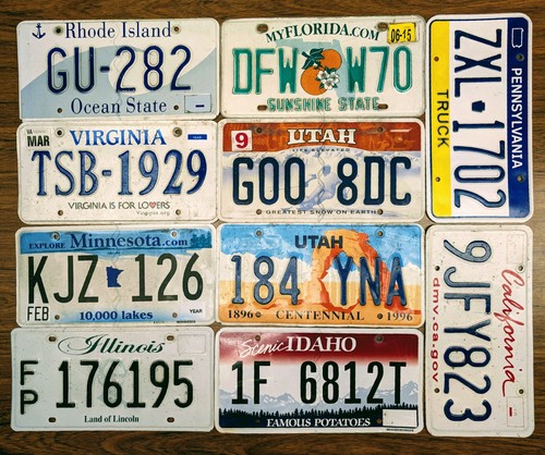 BULK LOT of 10 mixed states License Plates NICE QUALITY | eBay