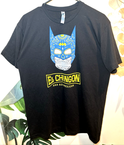 El Chingon Bad Ass Mexican SDCC Sz M Tee Lucha Libre Superhero Dia ...