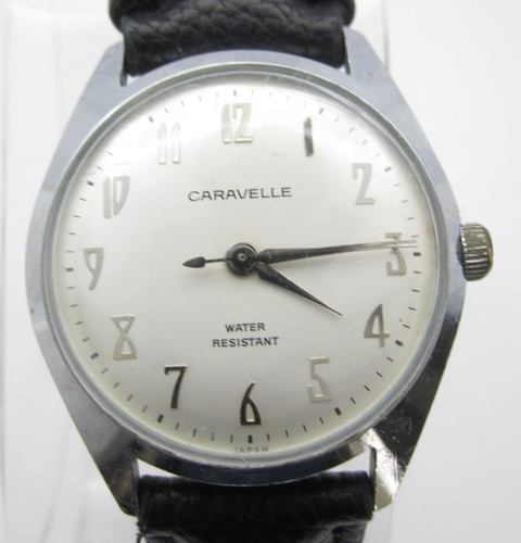 Vtg Men Caravelle Hand Wind Mechanical Analog 32mm Round Watch (H792 ...