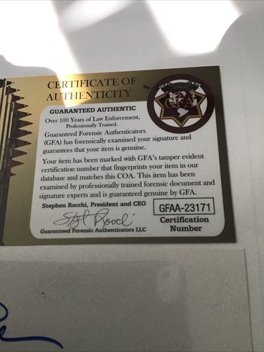 LES PAUL Cut Signature Autograph- GFA COA & Forensic Report.🎸🔥 | eBay