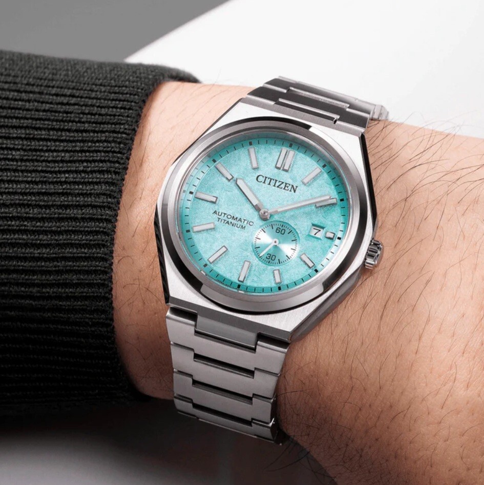 Citizen NJ0180-80M "Zenshin" Turquoise Automatic Super Titanium Analog ...