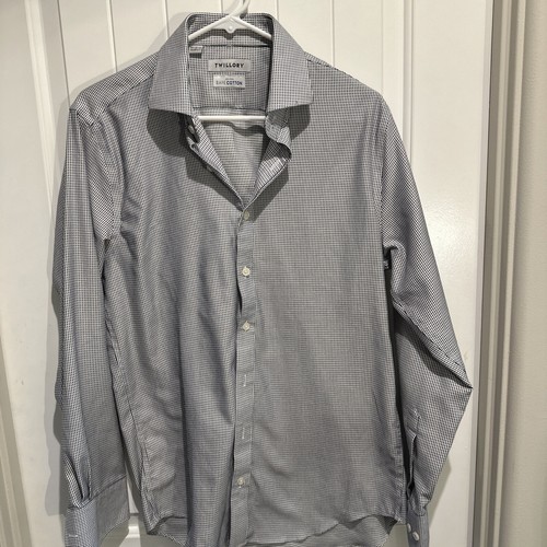 Twillory Button Down Shirt men's 15.5 32/33 Long Sleeve Untuckable ...