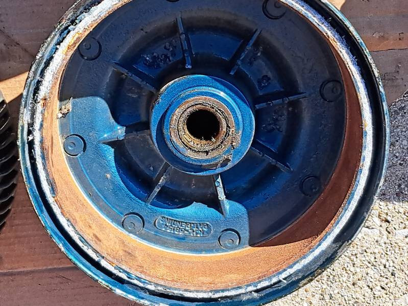 OEM GM 1960's Pontiac 8 Lug Wheel w/ Brake Drums 1965 1966 1967 1968 | eBay