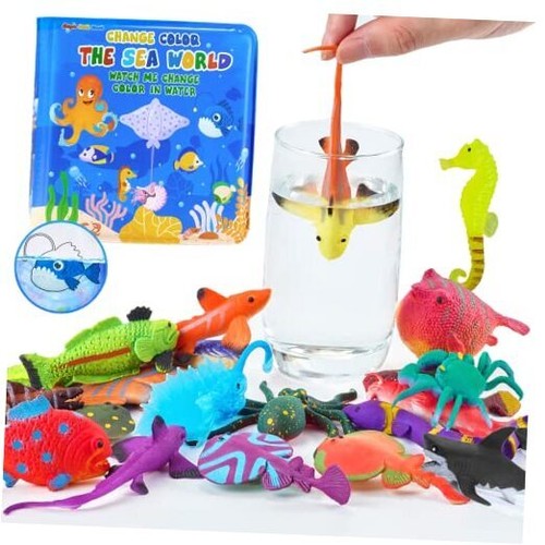 Color Changing Mold Free Bath Toys for Toddlers Kids, Color Change Sea ...
