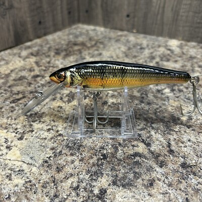 Vintage Bagley Small Fry Perch 5” Big Game Musky Deep Diving Crankbait ...