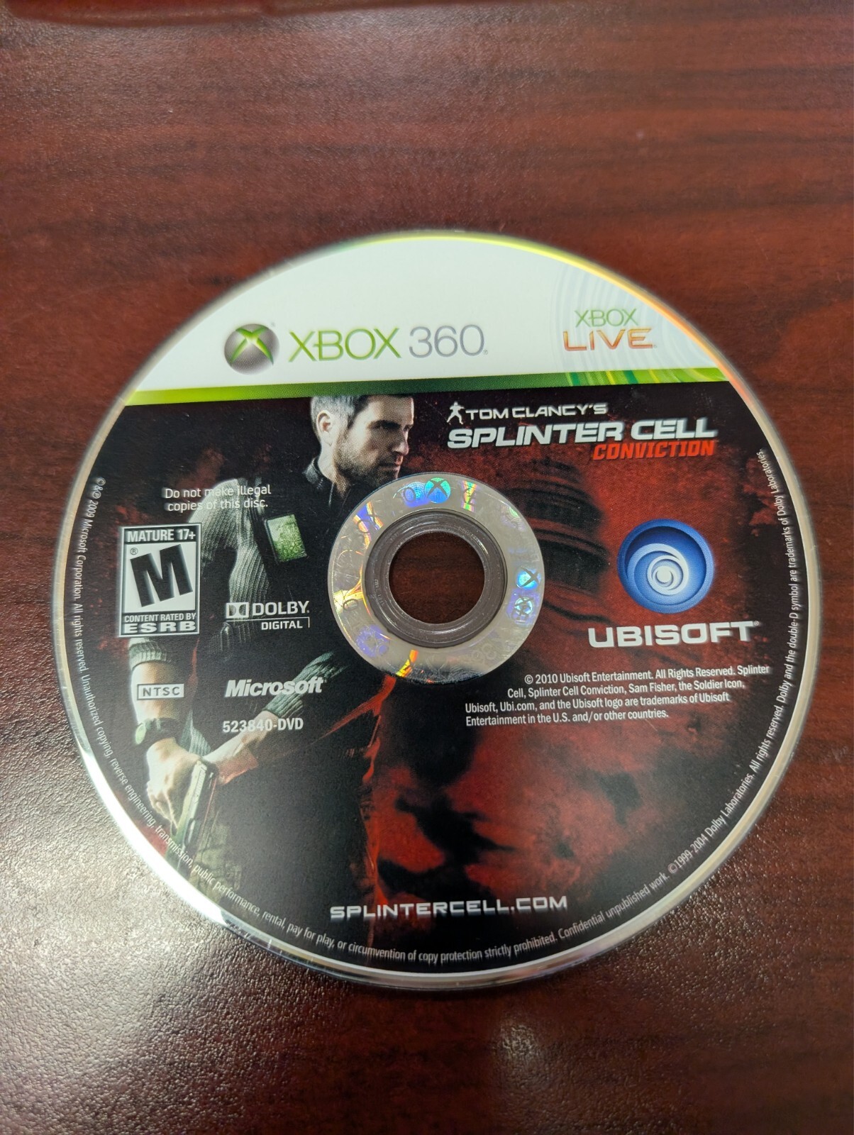 Tom Clancys Splinter Cell Conviction (Xbox 360) NO TRACKING - DISC ONLY ...