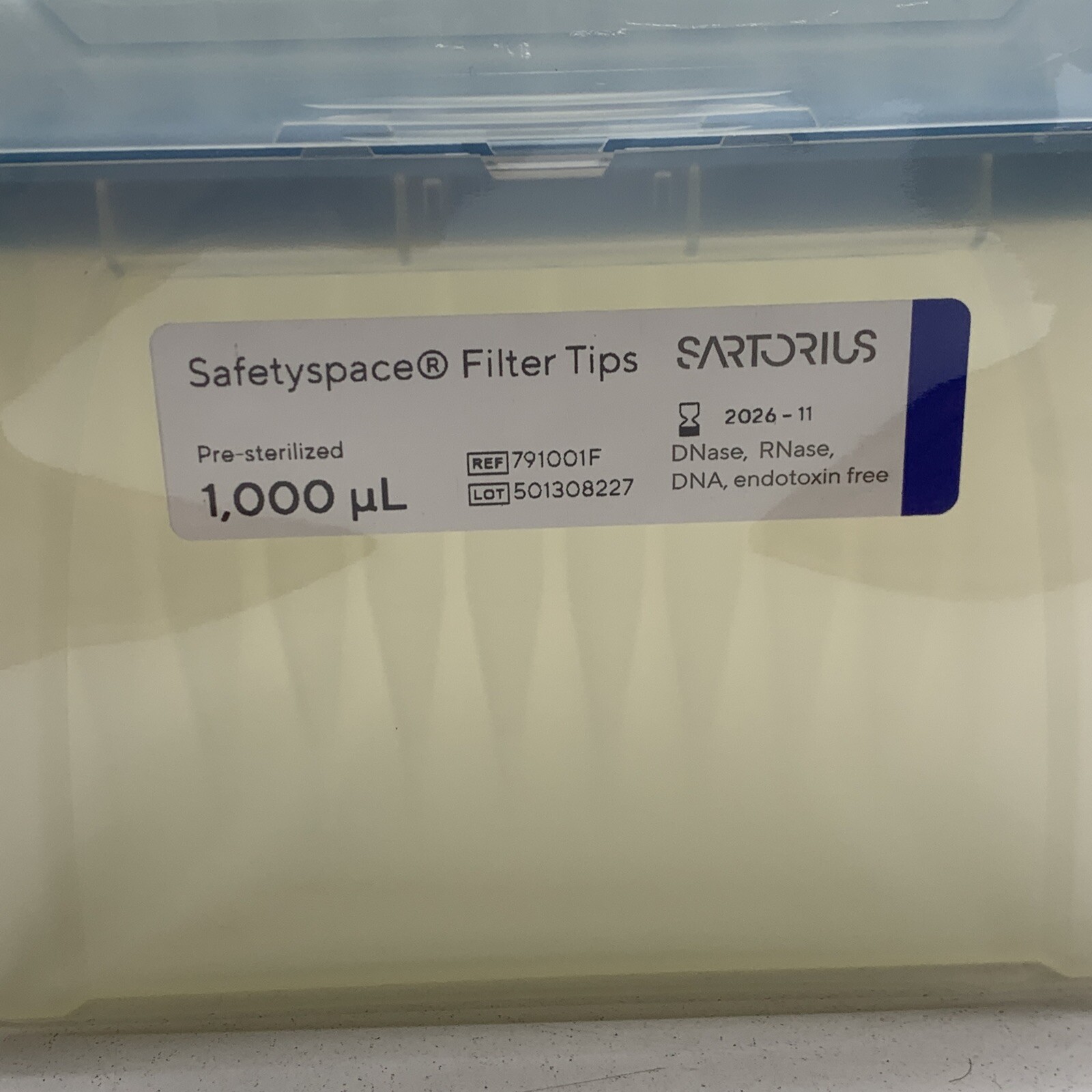 Sartorius SafetySpace Filter Tips 1000 UL Sterile 10 Trays of 96 for ...