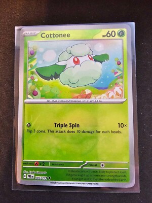 Cottonee 7/131 Pokeball Pattern - Prismatic Evolutions - Pokémon TCG ...