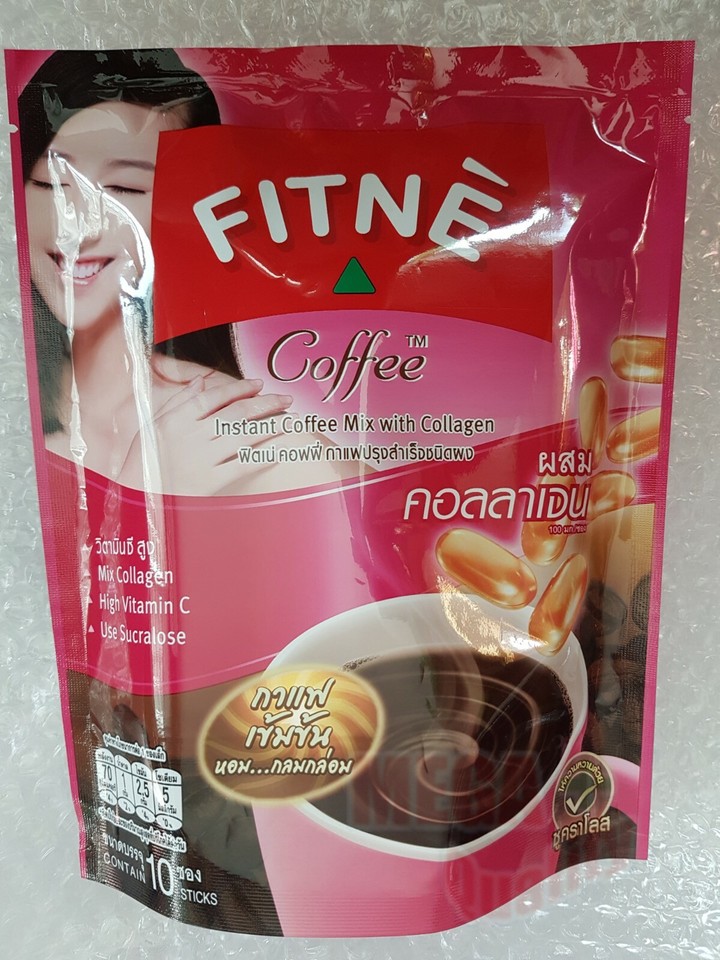 2 x FITNE Coffee Instant Coffee Mix with Collagen Weight Control Shape ...