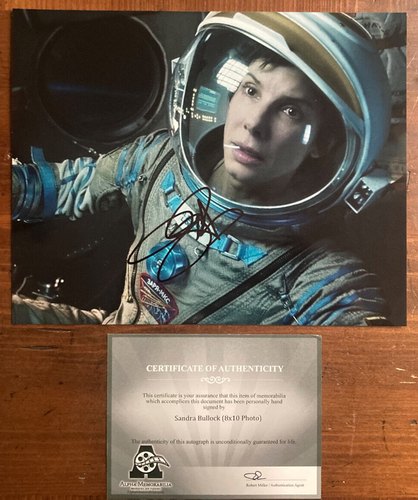 Sandra Bullock Signed Autograph Signature 10x8 Glossy "Gravity ...