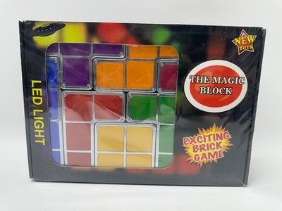 NEW SEALED The Magic Block Brick Game LED Tetris Block | eBay
