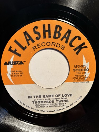 Thompson Twins “In The Name Of Love” Flashback 7” 45 REISSUE VG++ | eBay