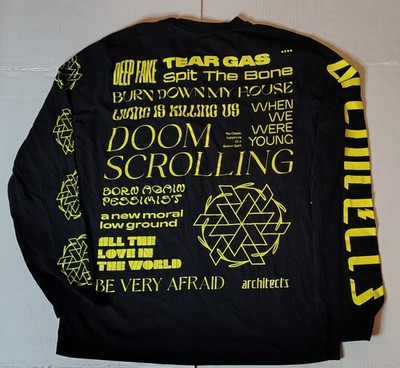 Architects Band Merch Longsleeve –Band Tour– Logo Front & Sleeve Print ...