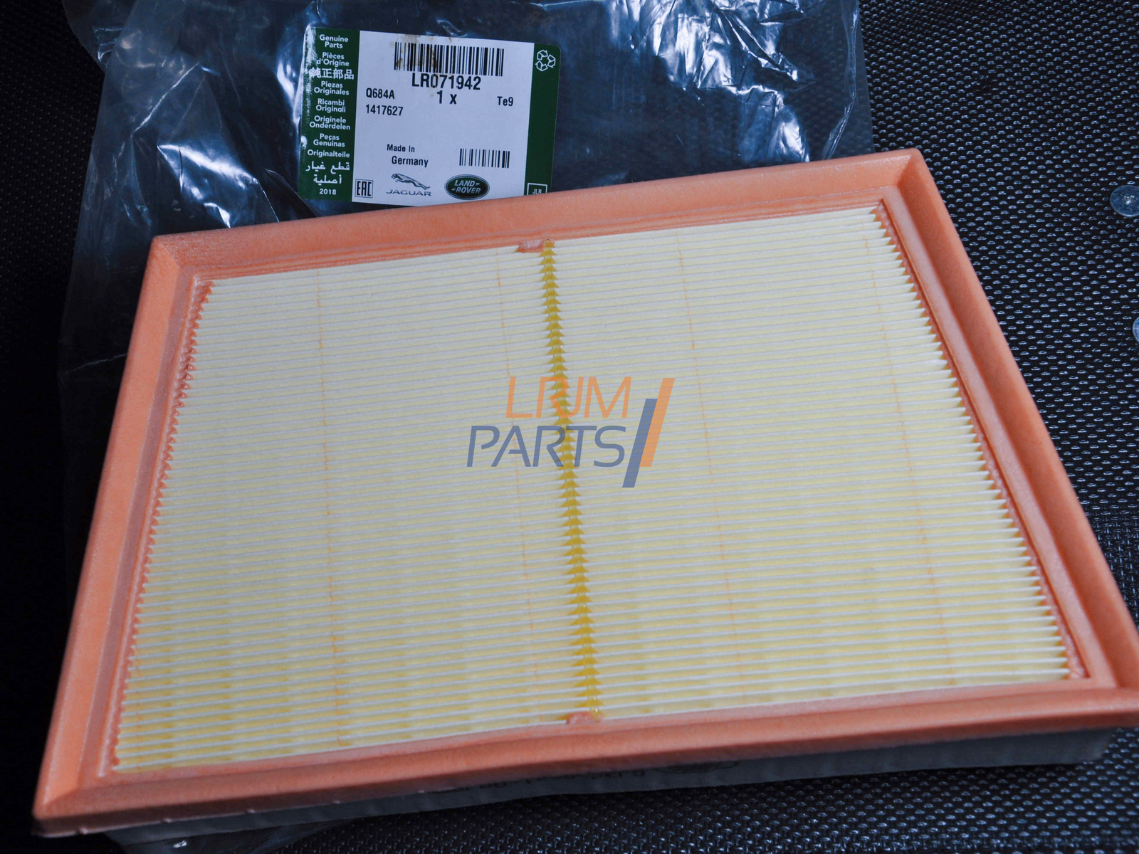 Genuine Land Rover Range Rover Evoque Sport 2.0L I4 AIR FILTER LR071942 ...