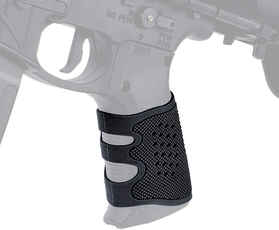 2x Rubber Tactical Gun Grip Sleeve Tape Glove Anti-Slip Pistol Gun ...