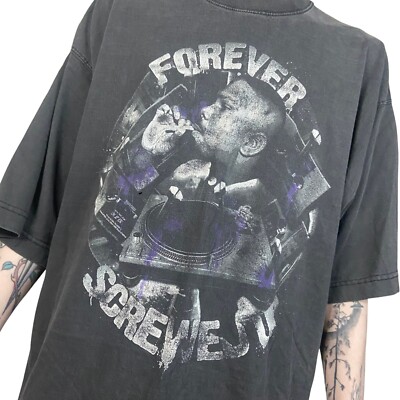 DJ SCREW FOREVER SCREWED UP MEMORIAL GRAPHIC PRINT RAP SIZE 5XL T-SHIRT ...