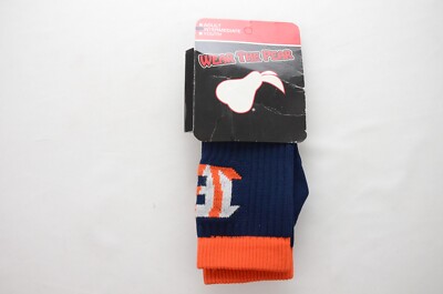 Pearsox Bengal Socks Blue Orange Intermediate (Men's Shoe Size 4.5-8.5 ...