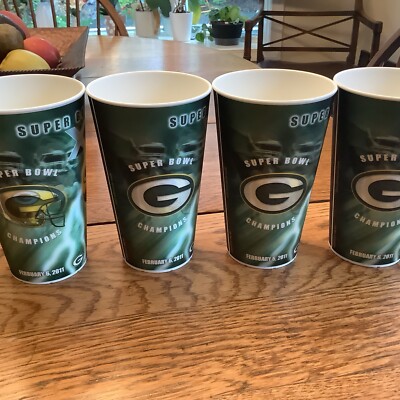 Lot of 4 Green Bay Packers NFL Super Bowl Champions XLV Full 3D ...