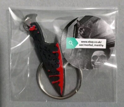 Bloody Knife Keychain, Keyring, Gothic, Emo, Alternative, Punk ...