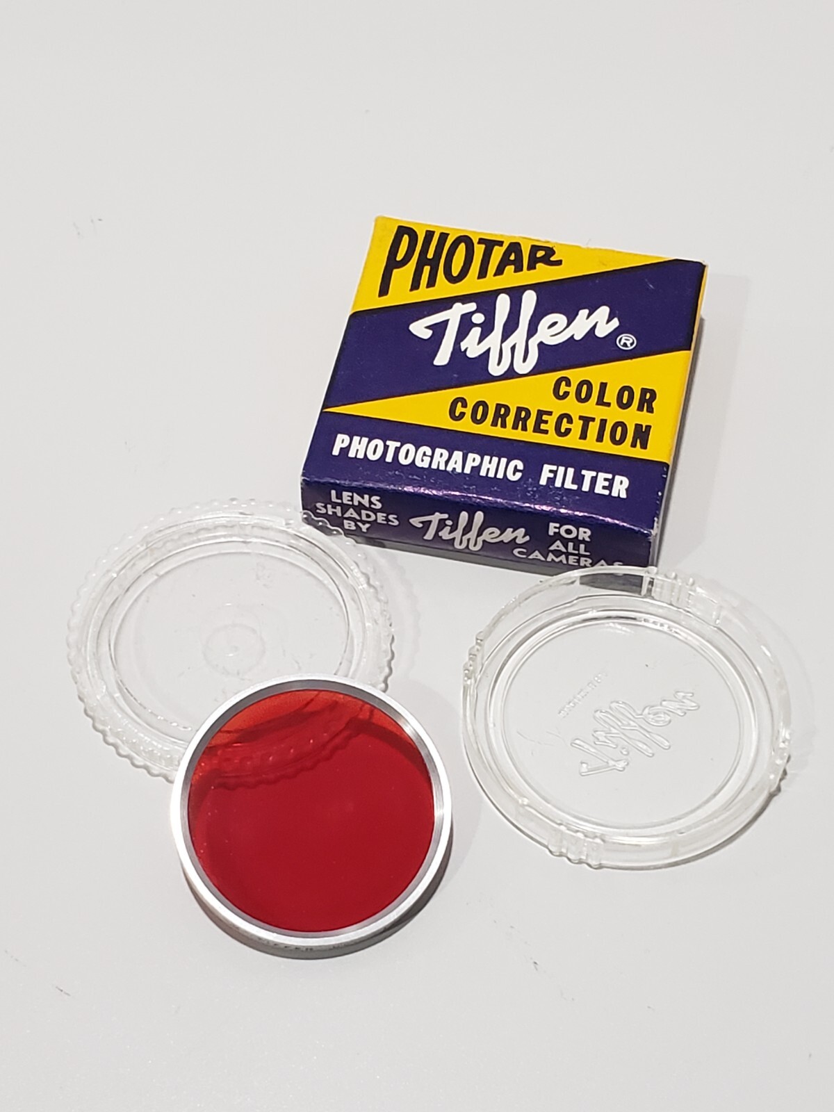 Vintage Photar Tiffen Size 6 Light Red 1-1/2" Photographic Camera Lens ...