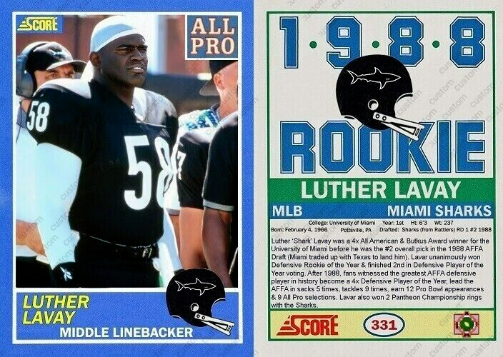 Lawrence Taylor Signed "Any Given Sunday" Luther Lavay 31x35 Framed ...