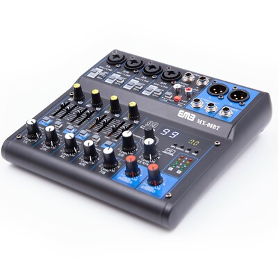 EMB 99 DSP 8-Channel Audio Mixer Mixing Console MP3 Sound Desk With ...