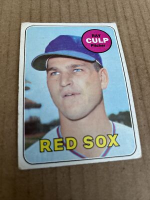 1969 Topps Ray Culp #391 Boston Red Sox Vintage Baseball Card (fair)(a ...
