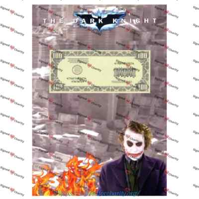 Prop Bank Note Used Movie Batman The Dark Knight Authentic Banknotes | eBay