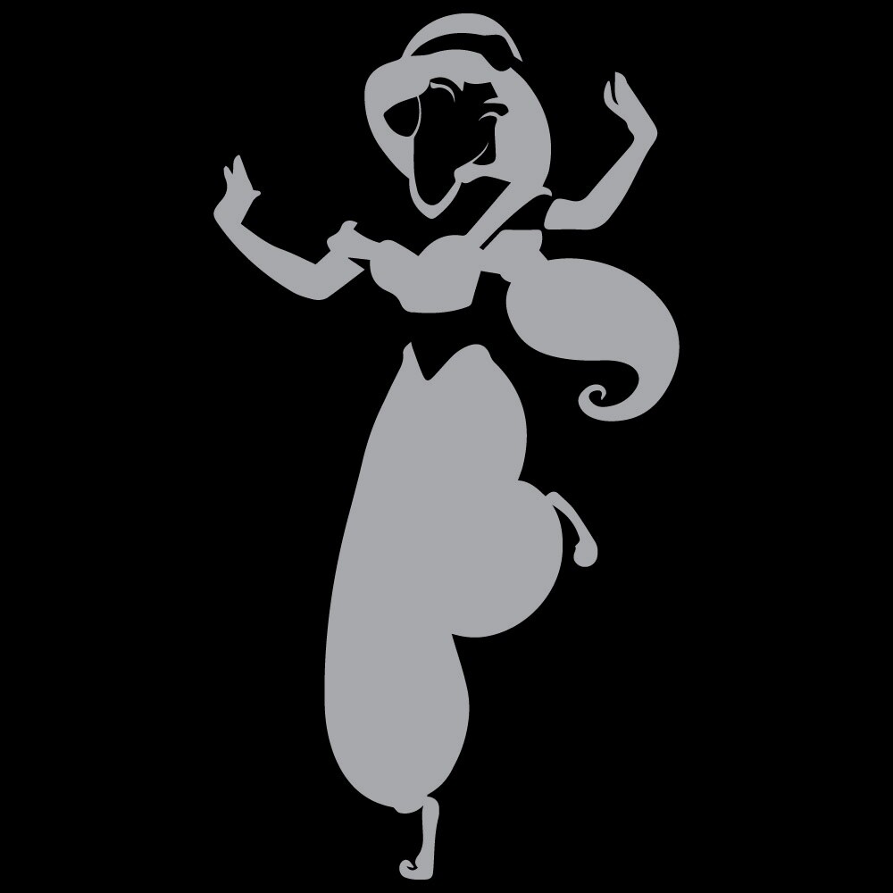 Princess Jasmine And Aladdin Silhouette