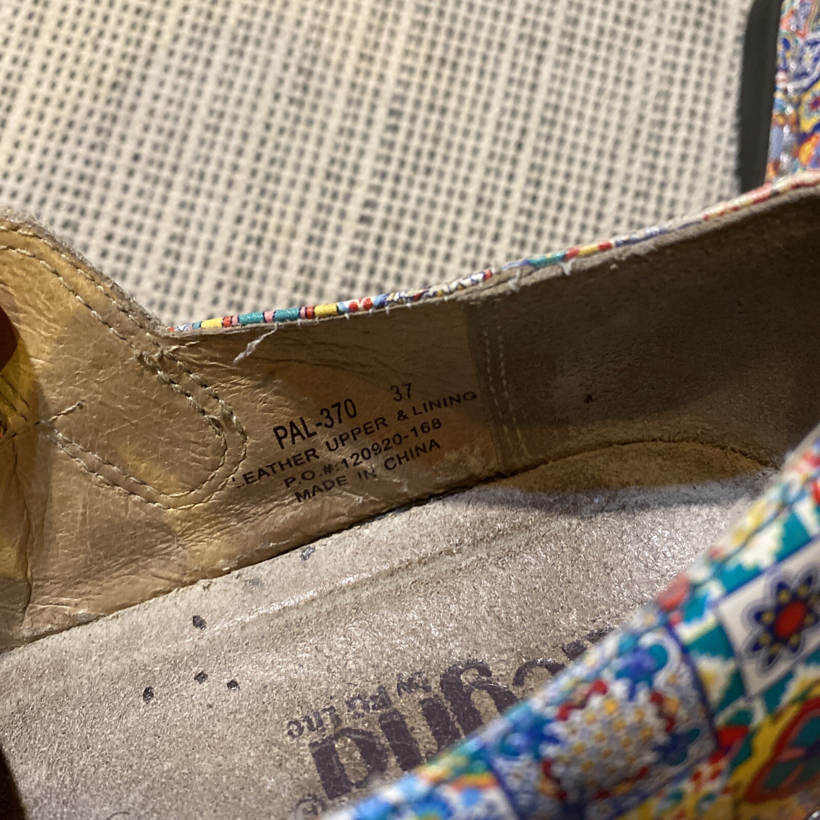 Alegria Paloma AZTEC TILE Green Blue Leather Mary Jan… - Gem