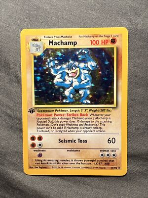 Pokémon TCG Machamp 8/102 Holo 1st Edition **RARE** | eBay