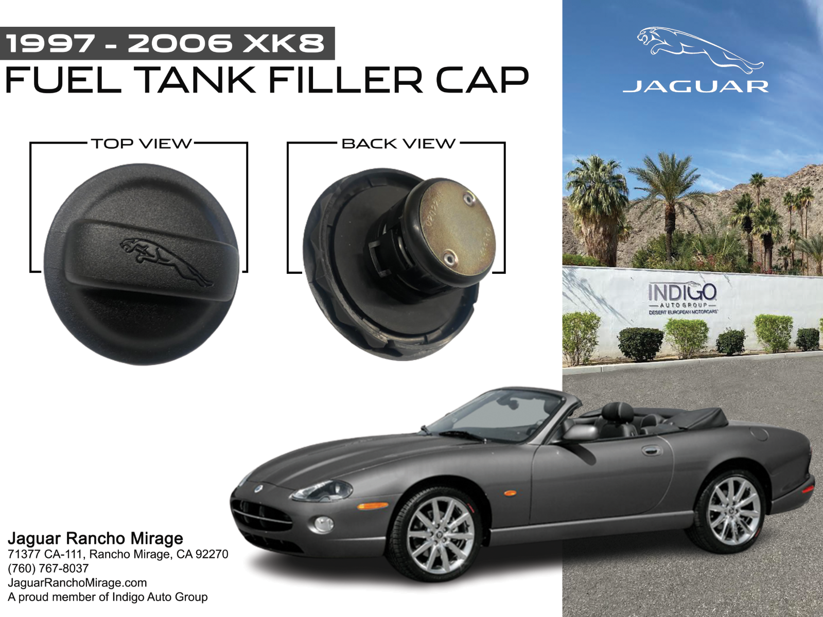 NEW JAGUAR 1997-2006 XK8 FUEL TANK FILLER CAP NJD5942AF | eBay