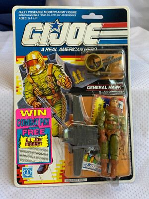 1990 Hasbro GI Joe GENERAL HAWK Poseable Action Figure in SEALED ...