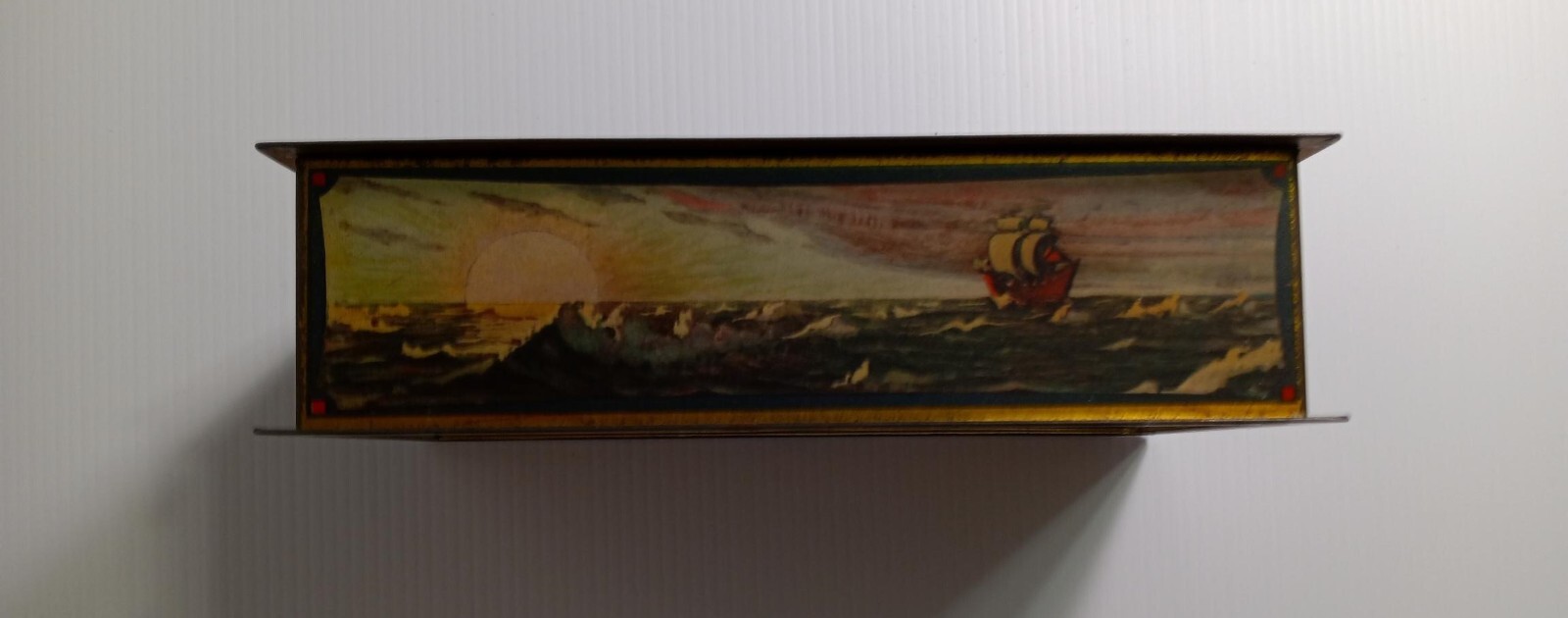 1930 Vintage Tin Lovell & Covel Masterpieces Westward Ho Sailing Ship ...