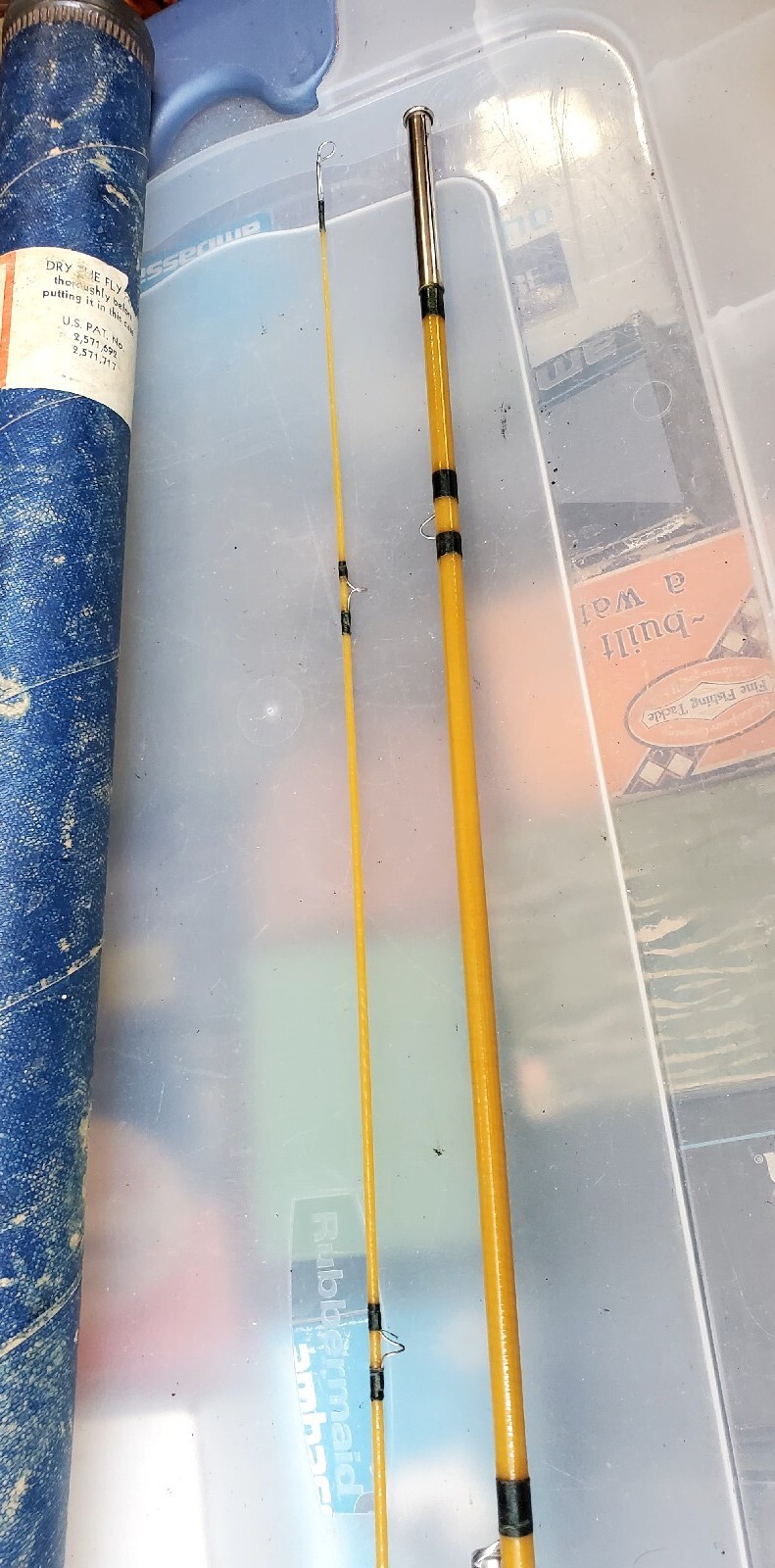 Beautiful VTG Shakespeare Howald Wonderod No.1250 7'9" Fiberglass 2pc ...