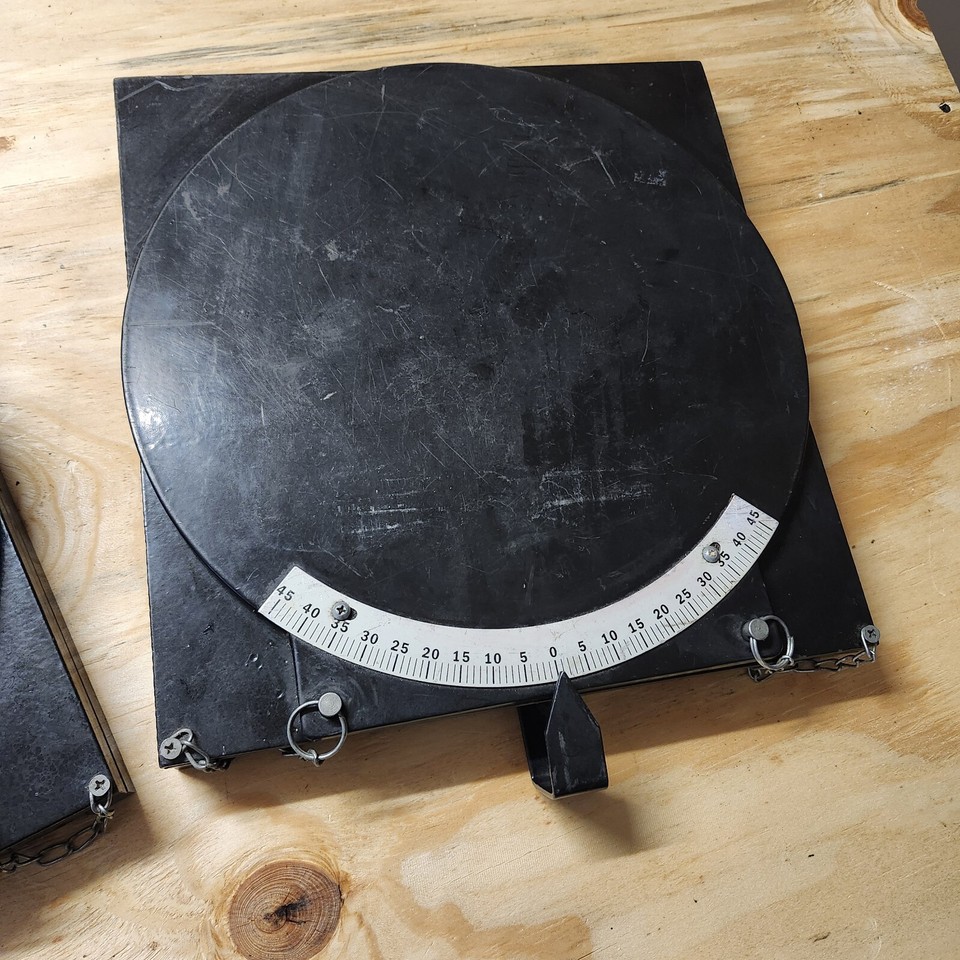 Steel Alignment Rack Turn Plate Table Set w Pointers Medium Duty Truck ...