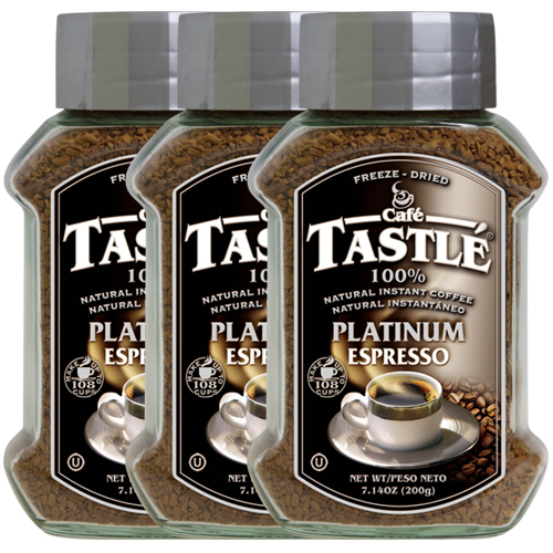 Cafe Tastle Platinum Espresso Freeze Dried Instant Coffee, 7.14 oz ...