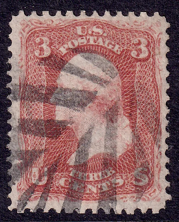 US Scott 94, 1868 Washington, 3c red, VERY FINE USED *Fancy Cancel* | eBay