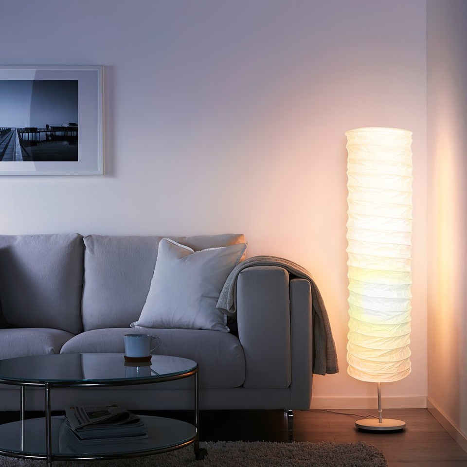 Paper Floor Lamp Shade Rice Paper Floor Light Cover Standing | eBay ...