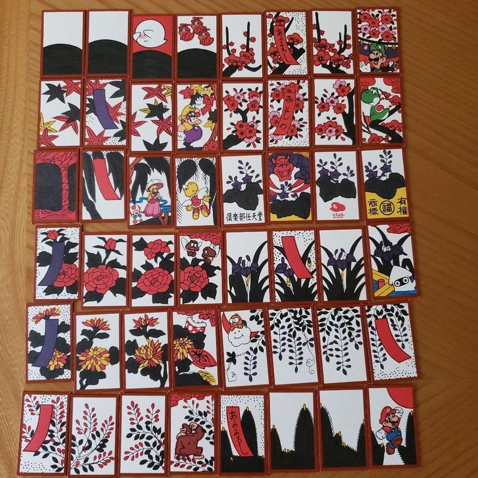 Mario Hanafuda Card Game, Modern Design, 48 Cards, Collector's Item ...