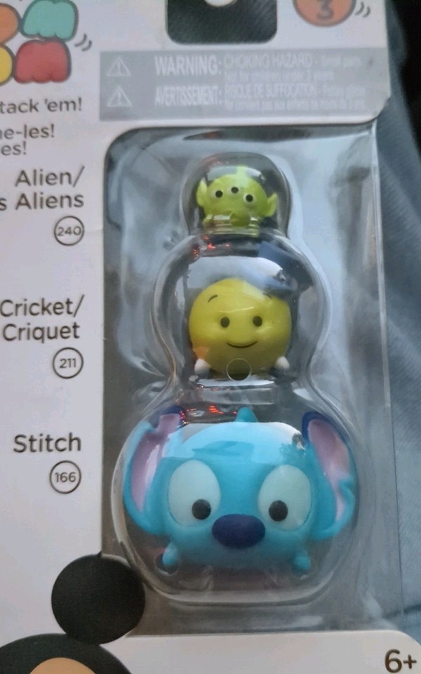 New 2015 Disney Tsum Tsum Series 3 Alien Jiminy Cricket Stitch 3 Mini ...