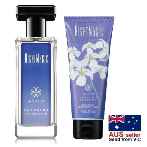 Avon Night Magic Set -Cologne Spray 50ml + Hand Cream 75ml- FREE ...