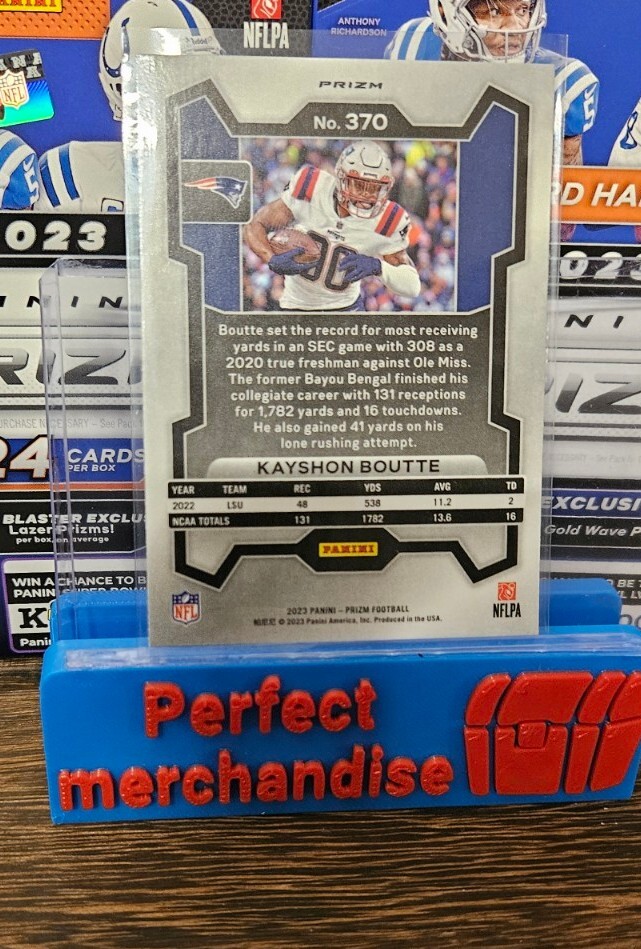 2023 Panini Prizm Kayshon Boutte Green Wave Rookie SP Prizm NE Patriots ...