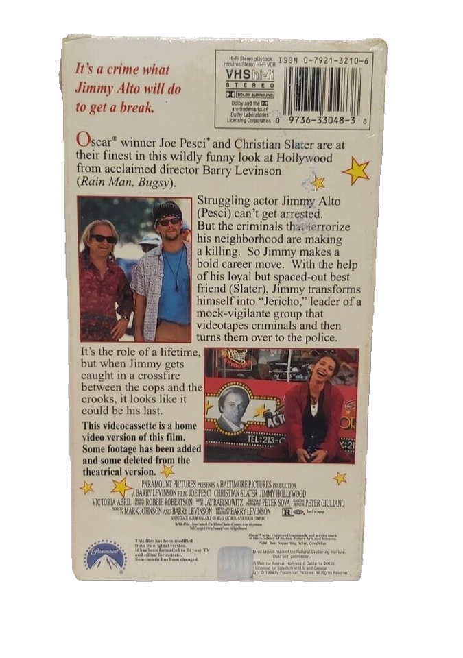 Jimmy Hollywood [VHS] [VHS Tape] Sealed | eBay