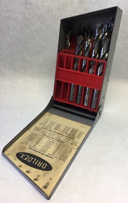 DRILDEX Drill Index Box Fractional and Decimals With Some Used Drills ...