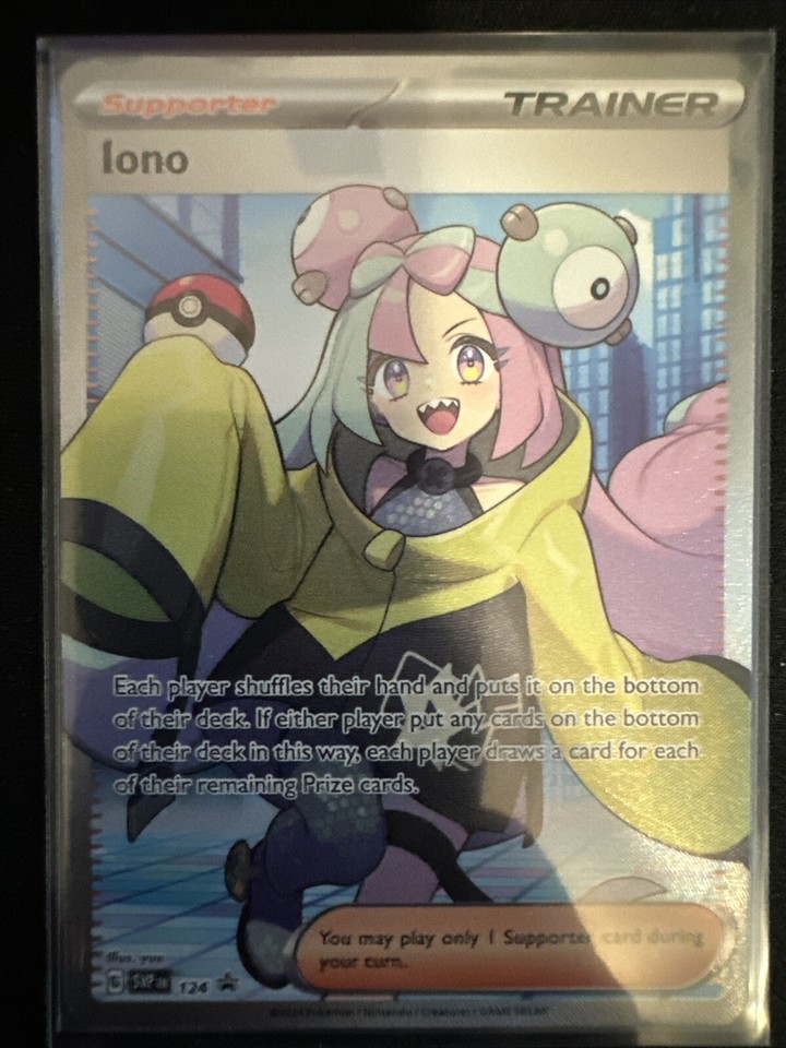 Pokemon Iono SVP124 FA promo w/3x Stamped Premium Tournament | eBay