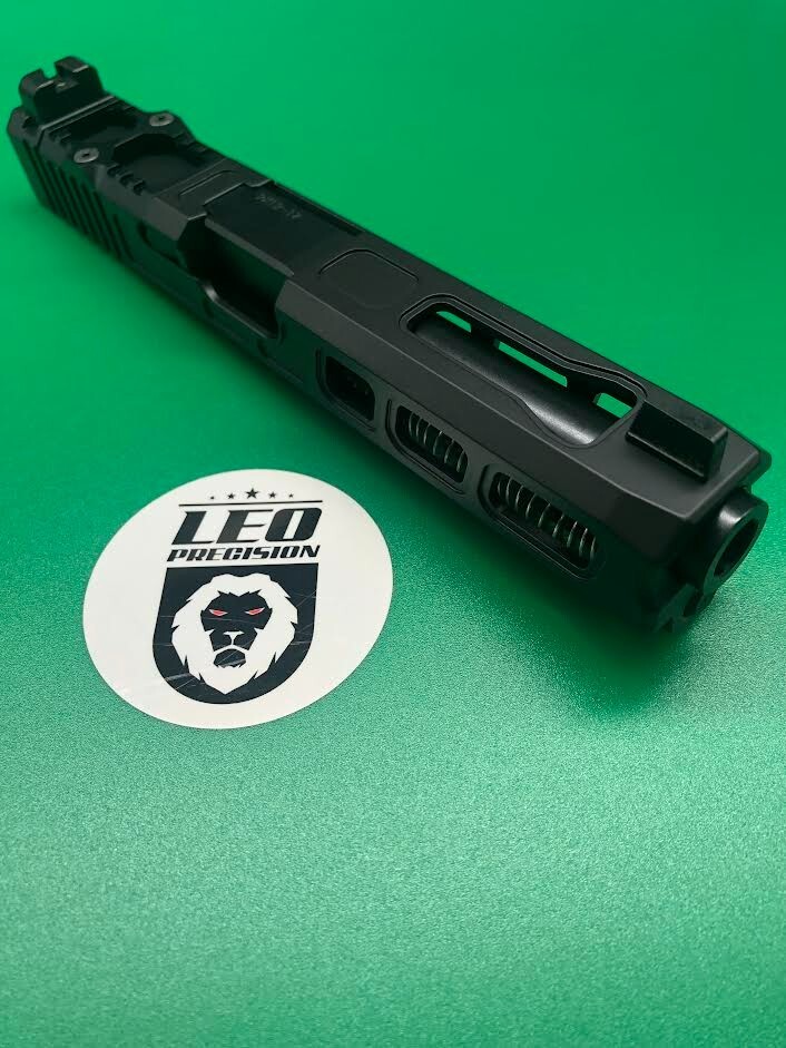 Glock 17 Slide Gen1-3 G17 Complete Upper RMR Optic Ready Oden GRAPHITE ...