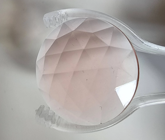 Round Faceted Jewels- German Made- Trans Selenium Pink- Multiple Sizes ...